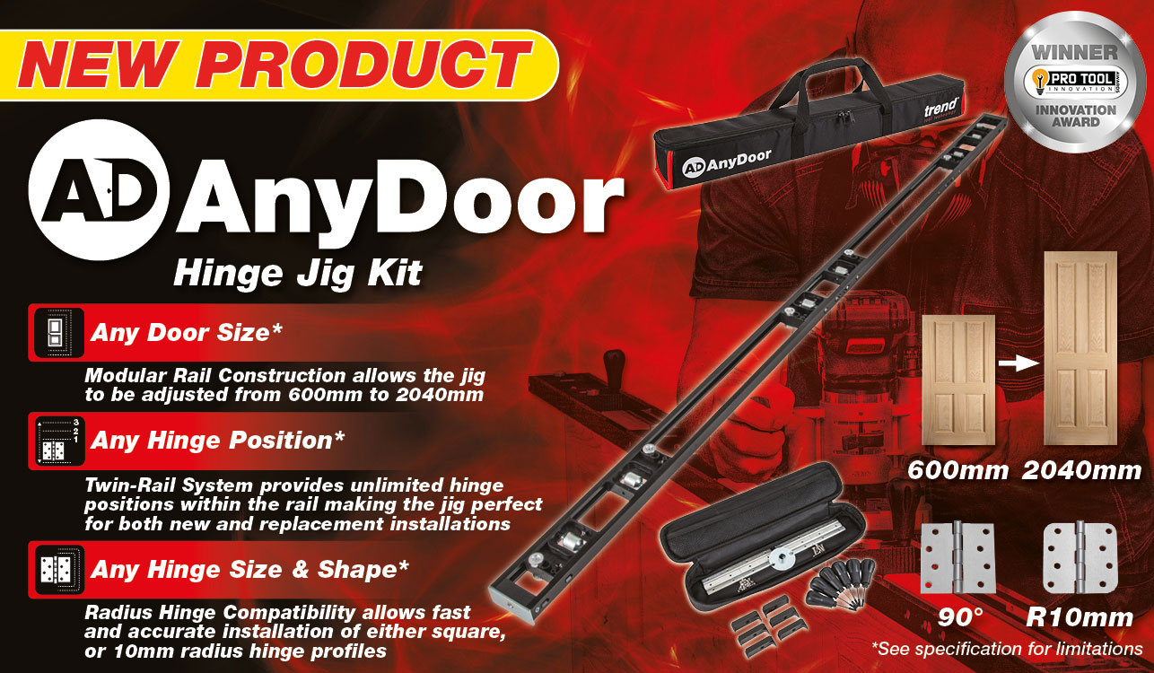 Trend Anydoor Hinge Jig - Trend Hinge Jigs & Accessories - ROUTER JIGS ...